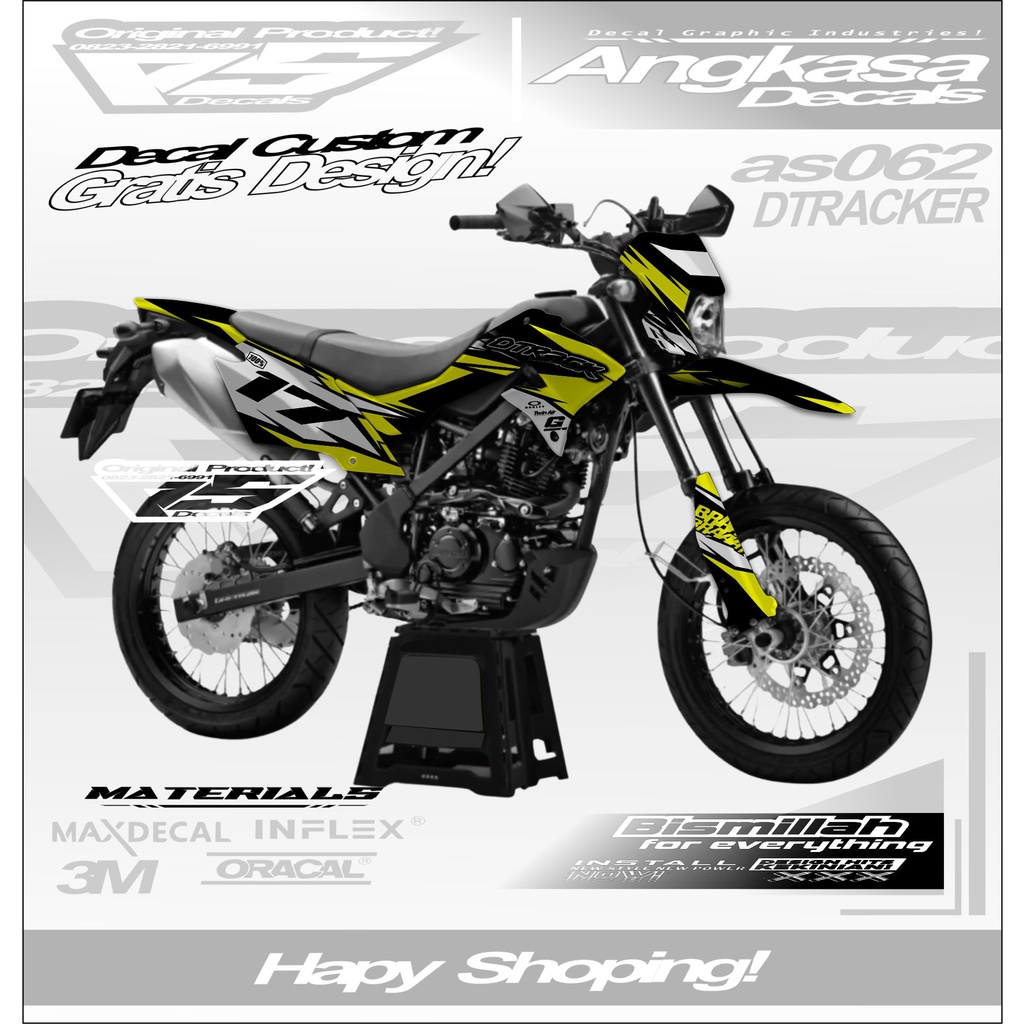 Jual AS062 DECALS STIKER FULLBODY CUSTOM MOTOR DTRCKER | Shopee Indonesia