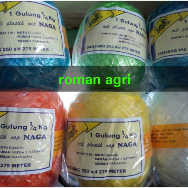 Jual Tali Plastik Rafia NAGA isi 250 gram panjang 250 meter | Shopee ...