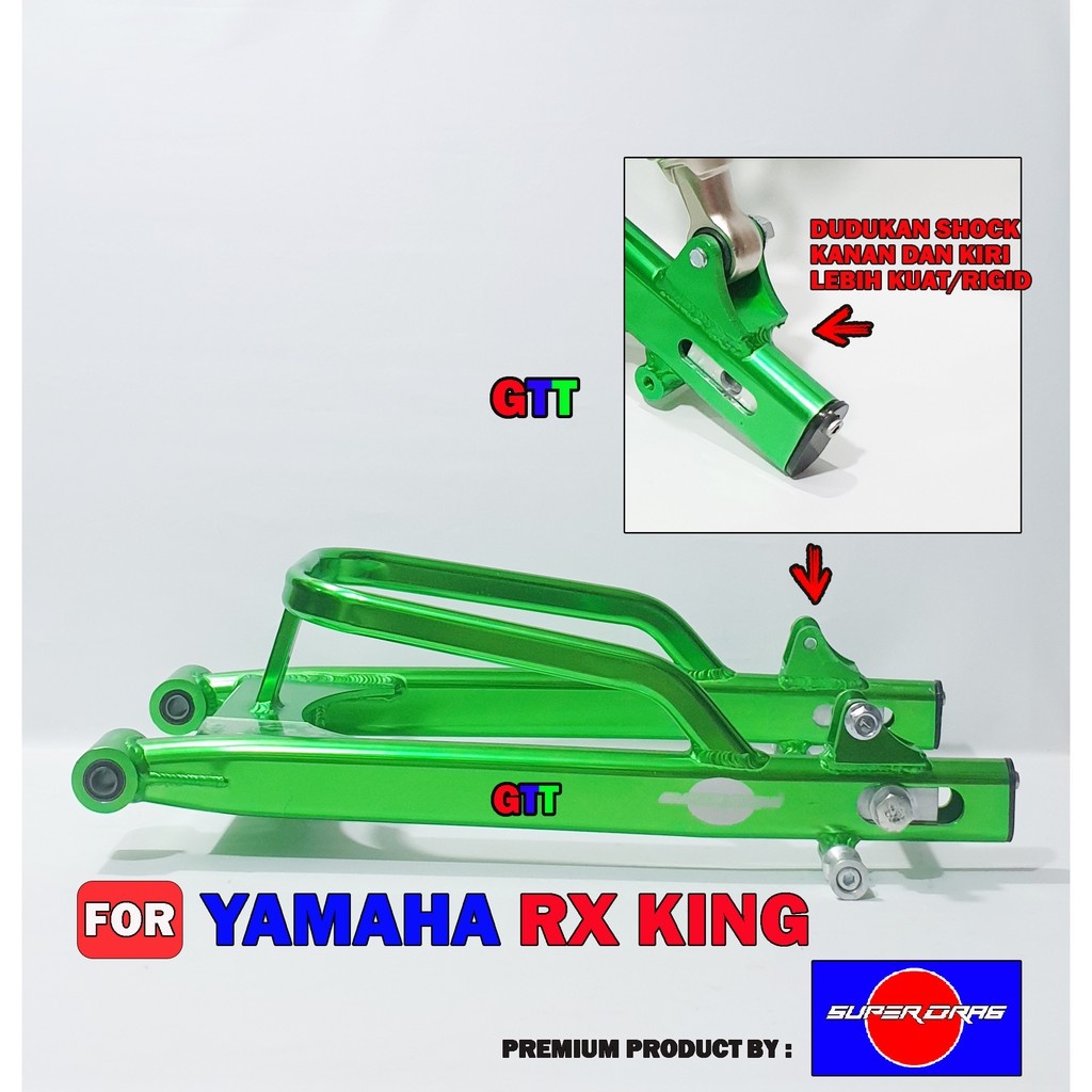 Jual SWING ARM ALUMINIUM YAMAHA RX KING SUPER DRAG STABILISER HADAP ...