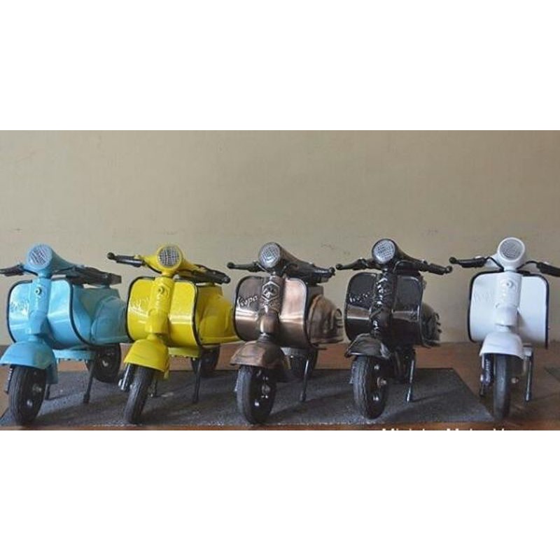 Jual Miniatur Motor Vespa Jadul Vespa Kuno | Shopee Indonesia