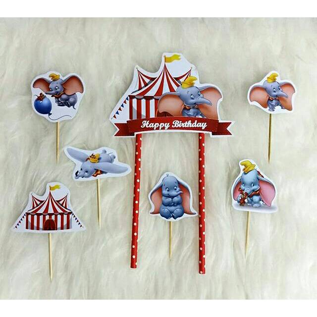 Jual Topper Dumbo topper ulang tahun Topper pudding topper tart hiasan ...