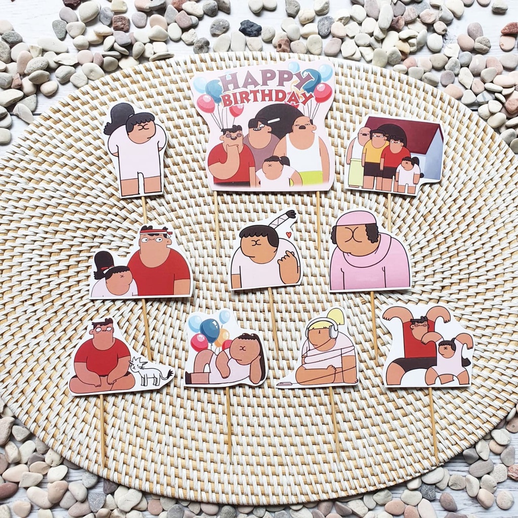 Jual Topper Kue Animasi Si Nopal (10pcs) | Shopee Indonesia