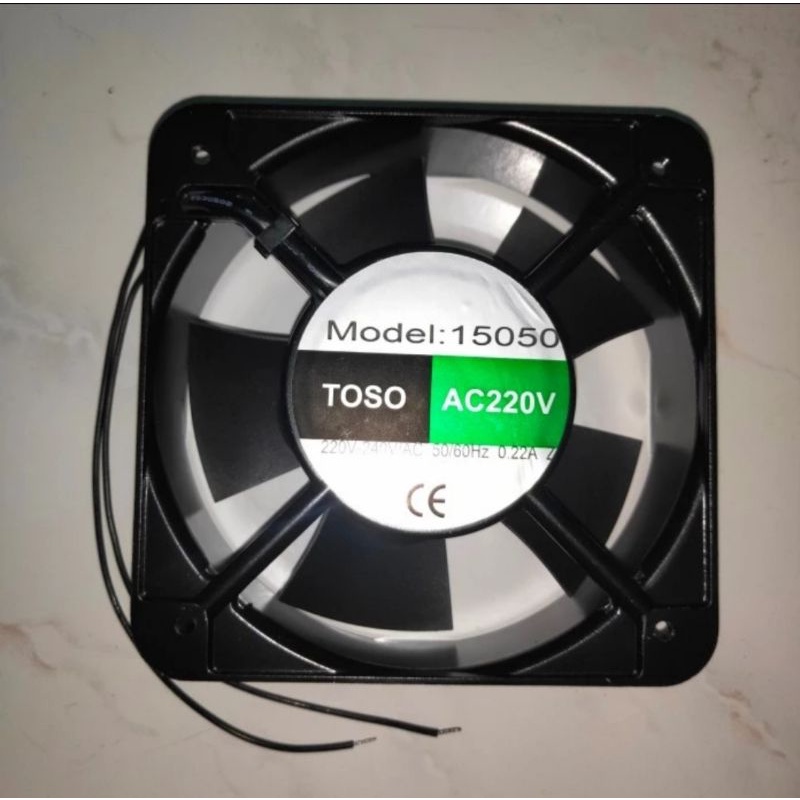 Jual KIPAS MESIN PANEL FAN TOSO 15CM X 15CM X 5CM AC 220V BALL BEARING ...