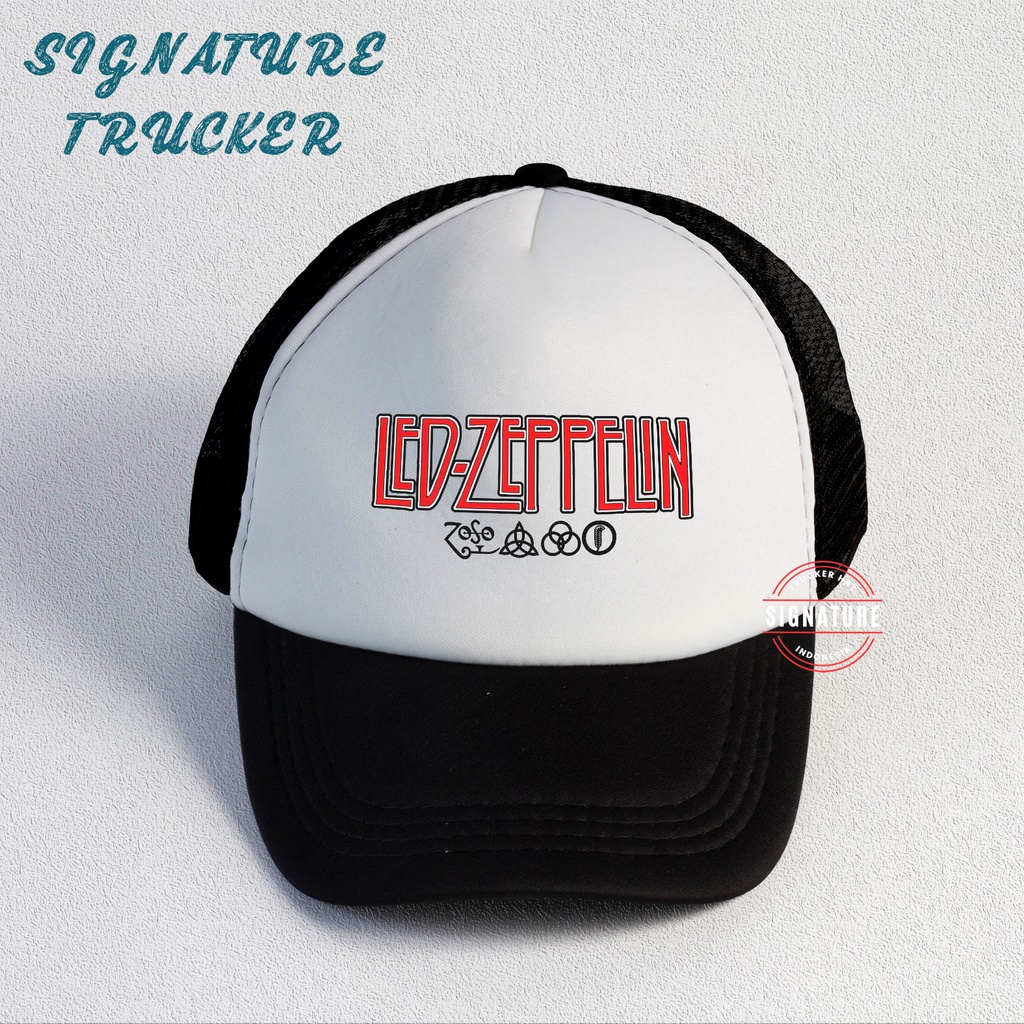Jual Led Zeppelin | Trucker hat | Topi Jaring | Signature | Shopee ...
