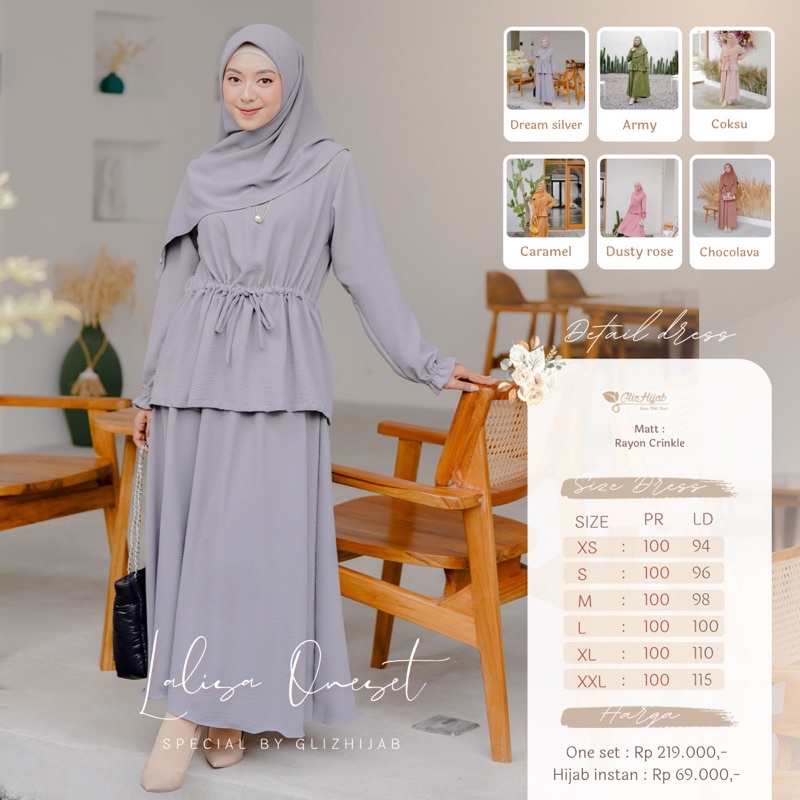 Jual GlizHijab – Lalisa Set Tunik & Rok | Tunik Murah | Set Rok Murah ...