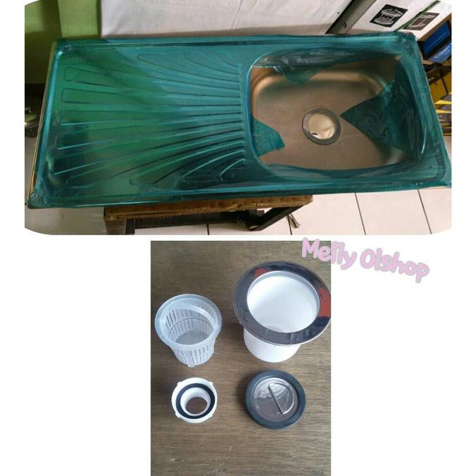 Jual Bak Cuci Piring Stainless + Apur / Kran cuci Piring / Kitchen Sink ...