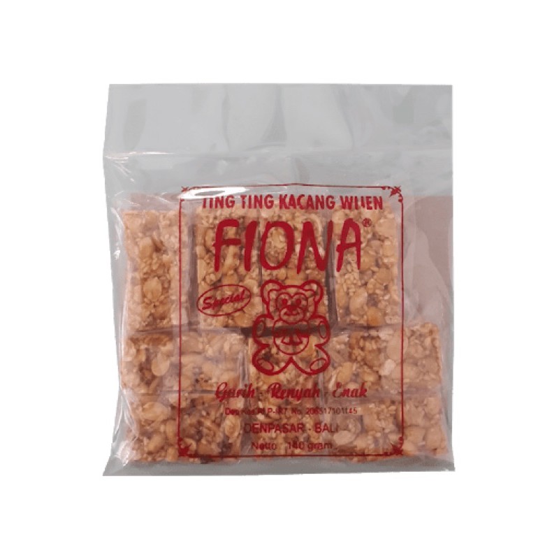 Jual Ting Ting Kacang Wijen 140gr FIONA khas Bali | Shopee Indonesia
