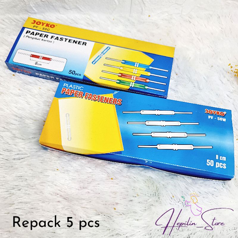 Jual Joyko Paper Fastener Repack 5 pcs / Acco Joyko Per 5 Pcs | Shopee ...