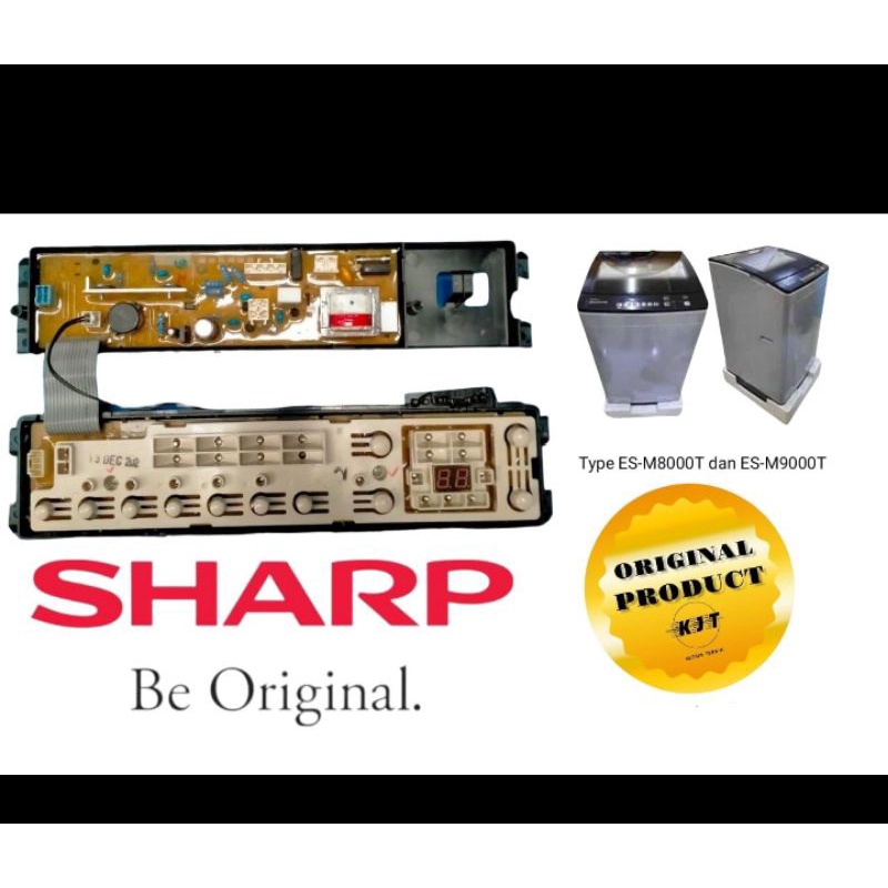 Jual MODUL PCB MESIN CUCI SHARP ORIGINAL ES-M8000T ES-M9000T | Shopee ...