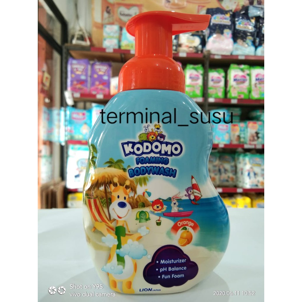 Jual Kodomo Orange Pump Foaming Bodywash. 250 mL. | Shopee Indonesia