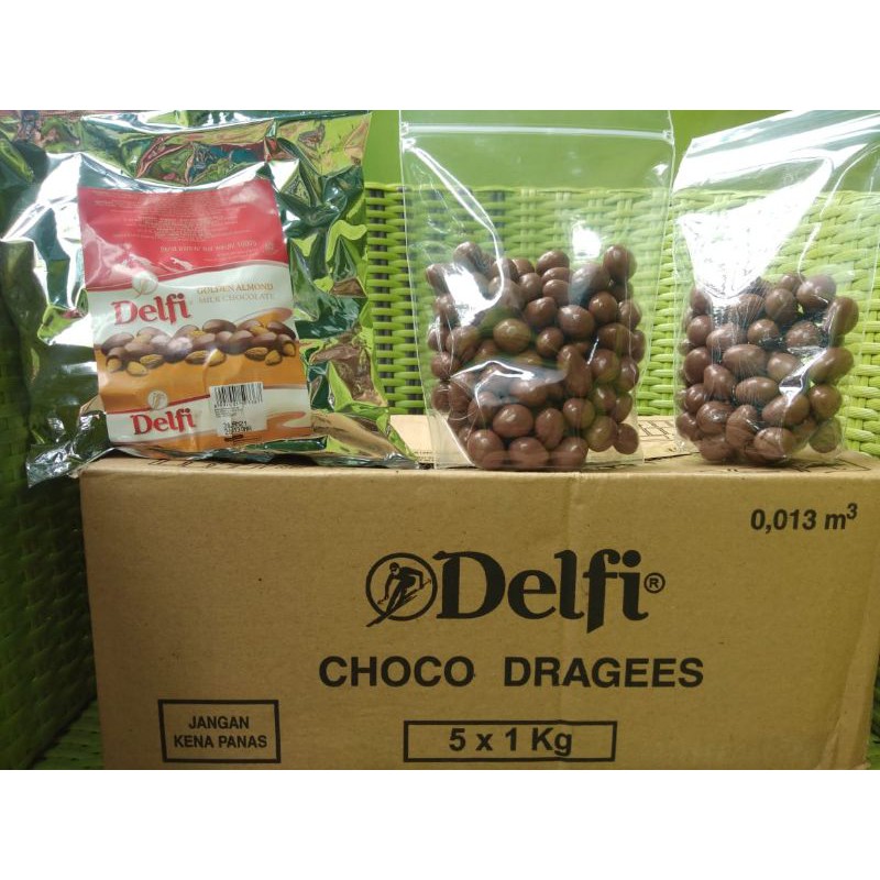 Jual Coklat Delfi Drages Almond & Mede 500gr | Shopee Indonesia