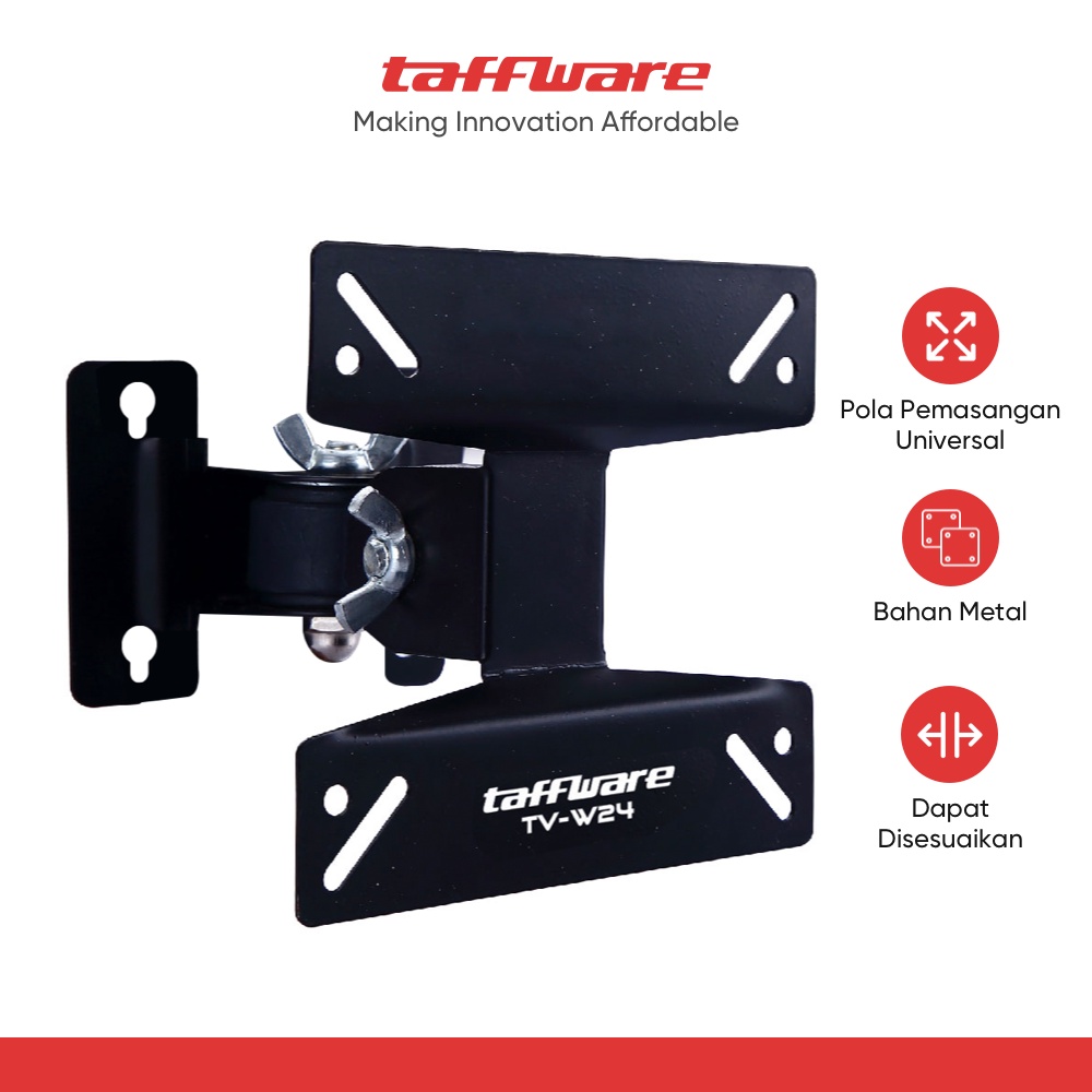 Jual Taffware TV Bracket Adjustable Up and Down 1.3mm Thick 100 x 100 ...
