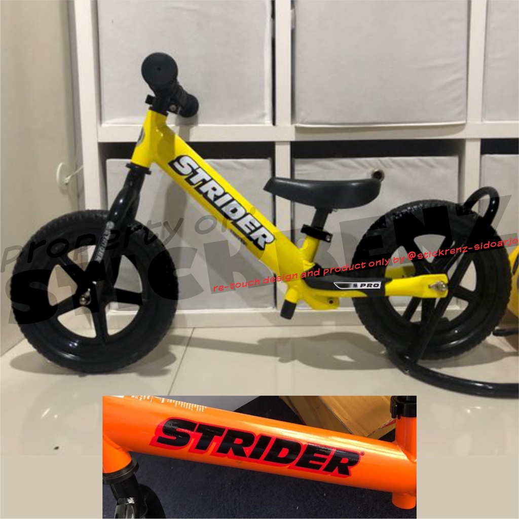 Jual Cutting Sticker Stiker Frame Sepeda Pushbike Strider 01 Custom ...