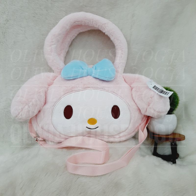 Jual Tas Slempang My Melody Pink Bulu Tas Tenteng My Melody Bulu Tas My ...