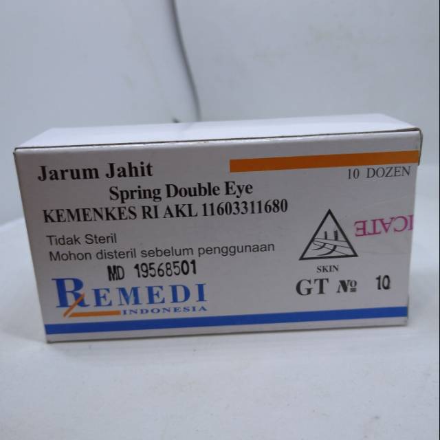 Jual Jarum kulit GT 10 / suture needle hecting gt 10 | Shopee Indonesia