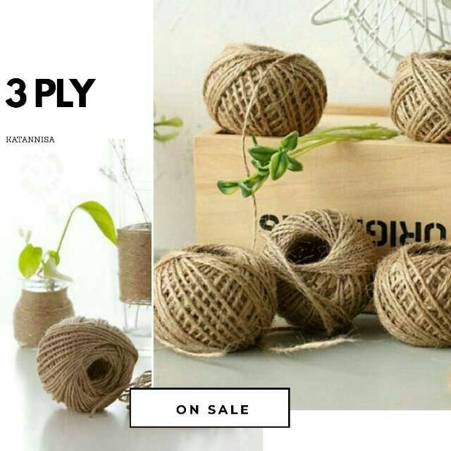 Jual 𝗞𝗔𝗧𝗔𝗡𝗡𝗜𝗦𝗔 - TALI RAMI / TALI GONI / TALI JUTE / TALI RUSTIC 3 PLY ...