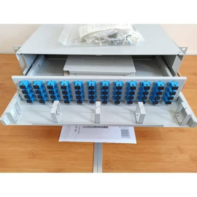 Jual OTB RACKMOUNT SC 48 Core PAZ Lengkap Adapter SC UPC Optical ...