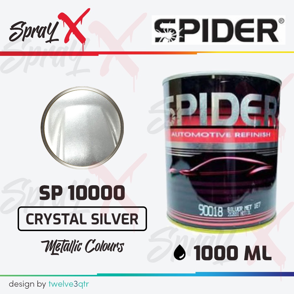 Jual SPIDER METALLIC CRYSTAL SILVER SP 10000 1 LITER / CAT DUCO ...