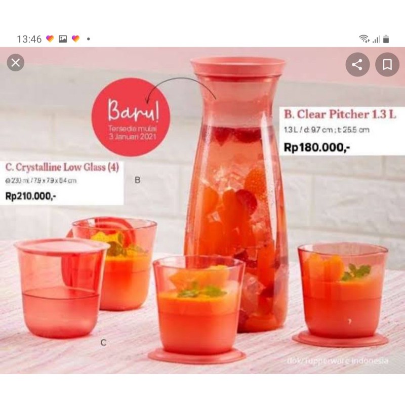 Jual pitcher set glasss | Shopee Indonesia