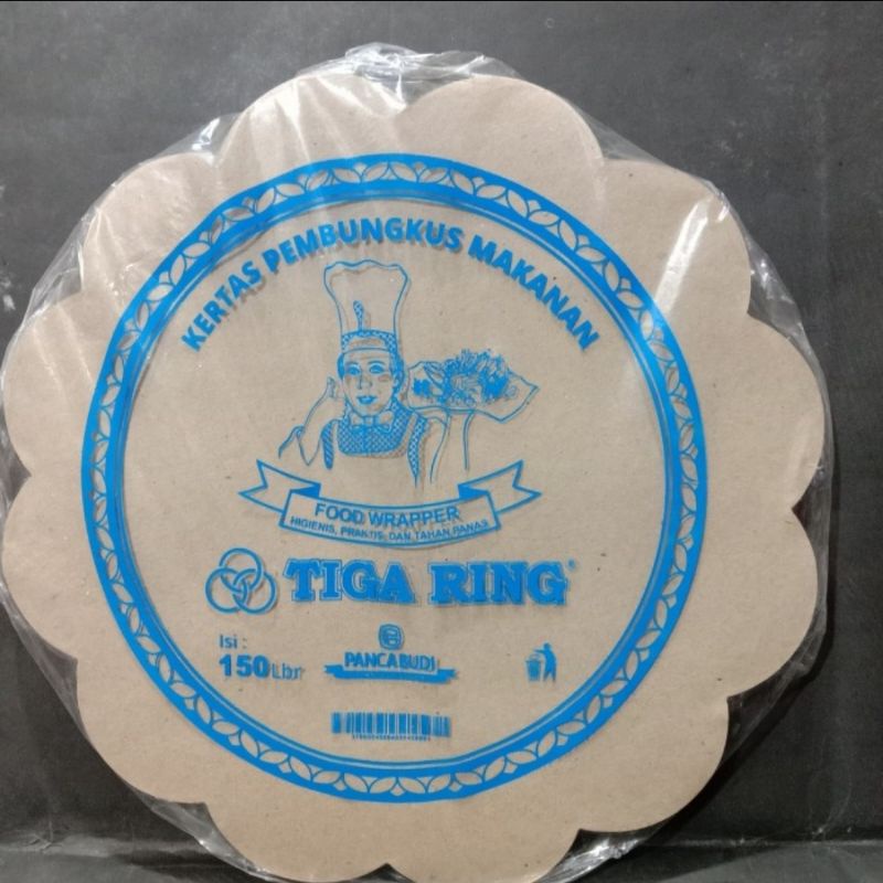 Jual kertas nasi bunga tiga ring isi 150sheet/kertas nasi bulat | Shopee Indonesia