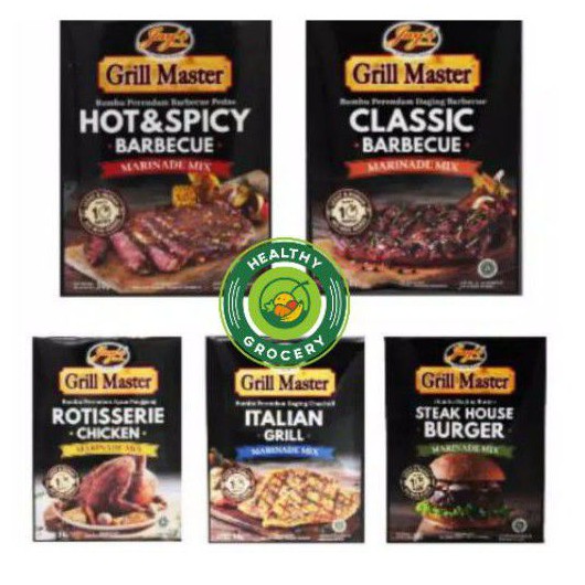Jual Jay's / Jays Grill Master marinade mix /Classic Barbecue/hot spicy /chiken / italian ...