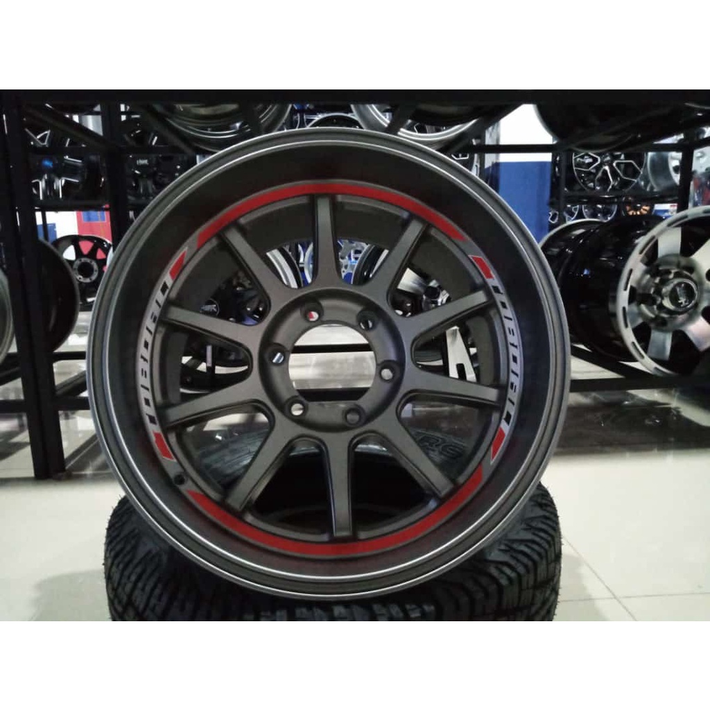 Jual Velg Racing Ring 18 HSR TOBOALI Warna FULL SANDY GREY Buat Mobil Starda triton Mazda BT50 ...