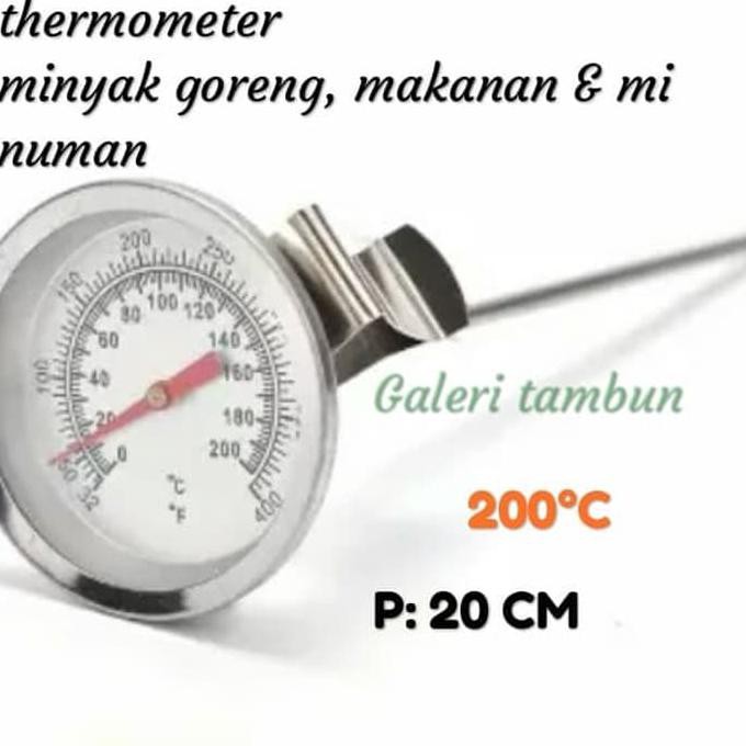 Jual Thermometer Mekanik Masak Alat Ukur Suhu Panas Dingin Termometer ...