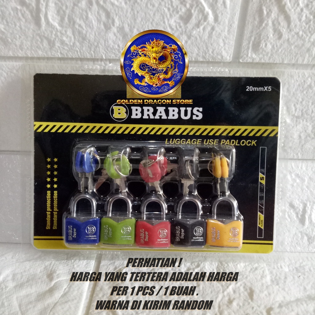 Jual Gembok Koper Brabus 10 mm | Shopee Indonesia