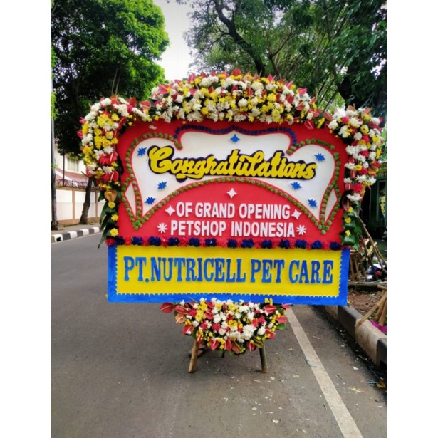 Jual papan bunga congratulations / karangan bunga wedding | Shopee ...