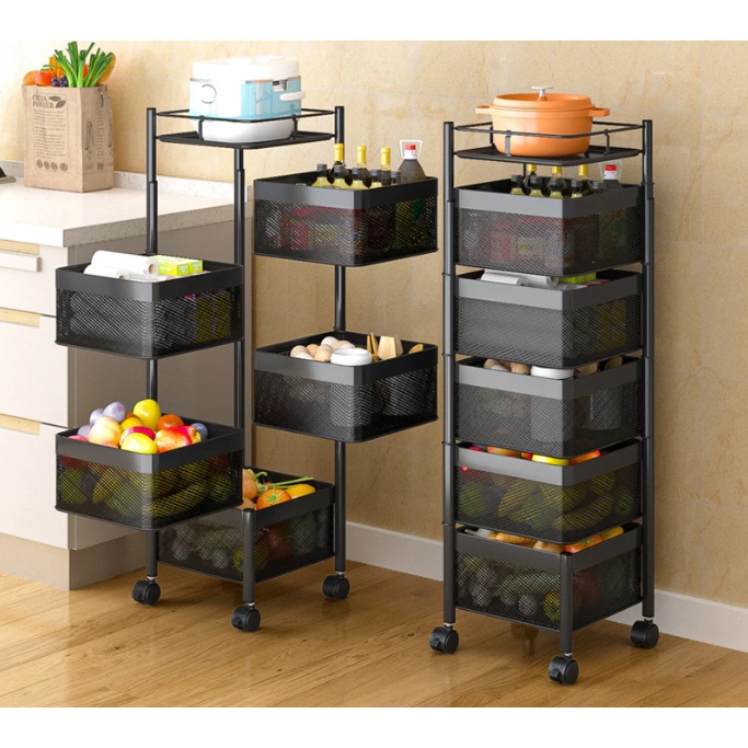 Jual SHENAR,(COD) Rak Susun Troli Besi Serbaguna Berputar 360 Derajat ...