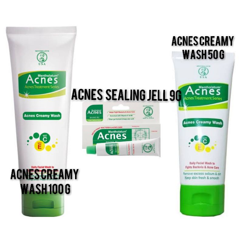 Jual Acnes Creamy Wash 100 g / 50 gr / Sealing Jell 9 g (TOKO BABY UNA ...