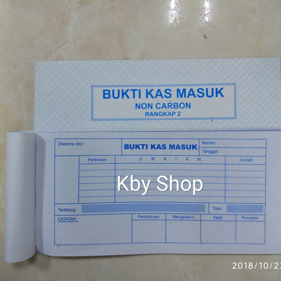 Jual BUKU BUKTI KAS MASUK RANGKAP 2 NCR | Shopee Indonesia