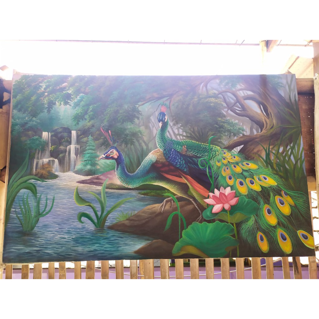 Jual Lukisan Burung Merak | Shopee Indonesia