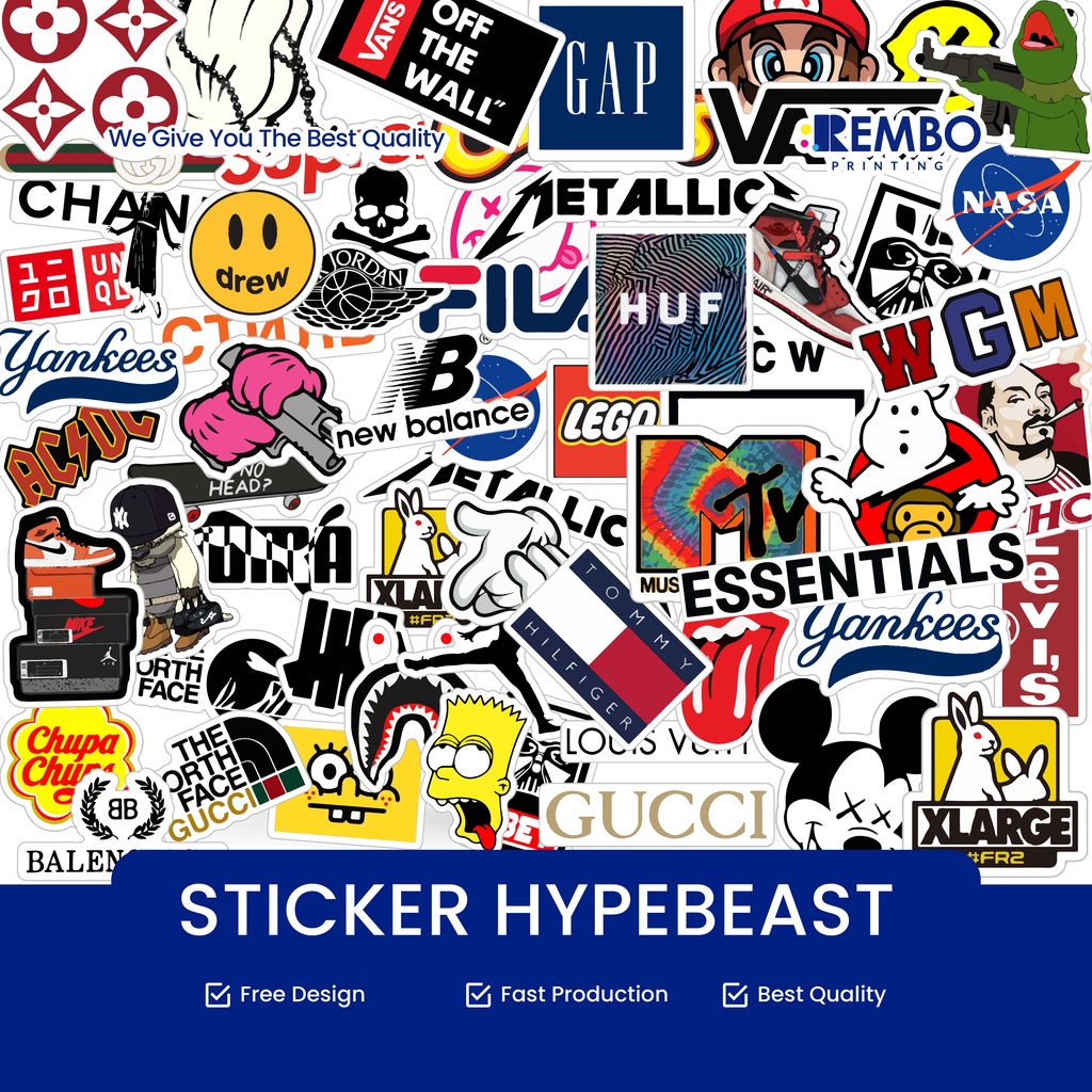 Jual STIKER LOGO HYPEBEAST Graffiti | Sticker Vinyl Laptop Waterproof ...