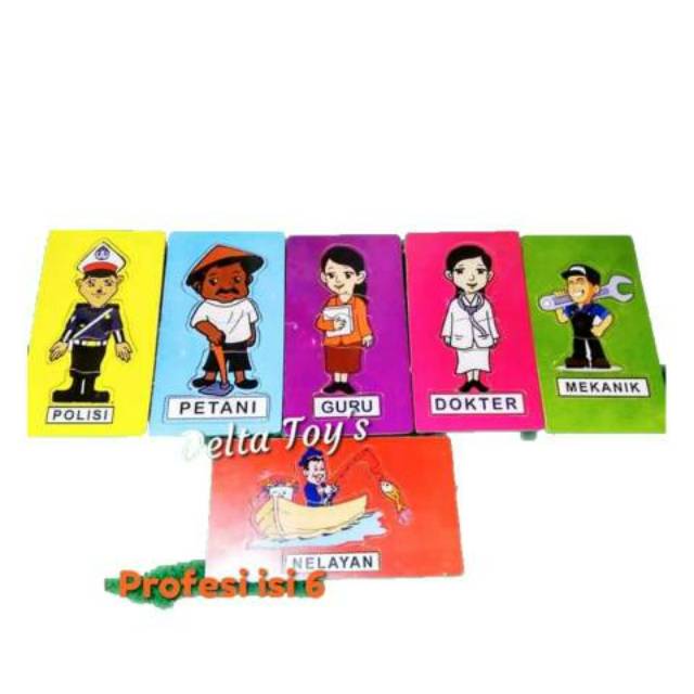 Jual MAINAN EDUKASI KAYU ANAK - PUZZLE KAYU PAKET PROFESI, MAINAN PAUD ...
