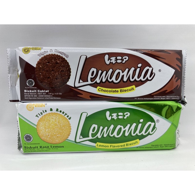 Jual LEMONIA CHOCOLATE BISKUIT & LEMON 130G | Shopee Indonesia