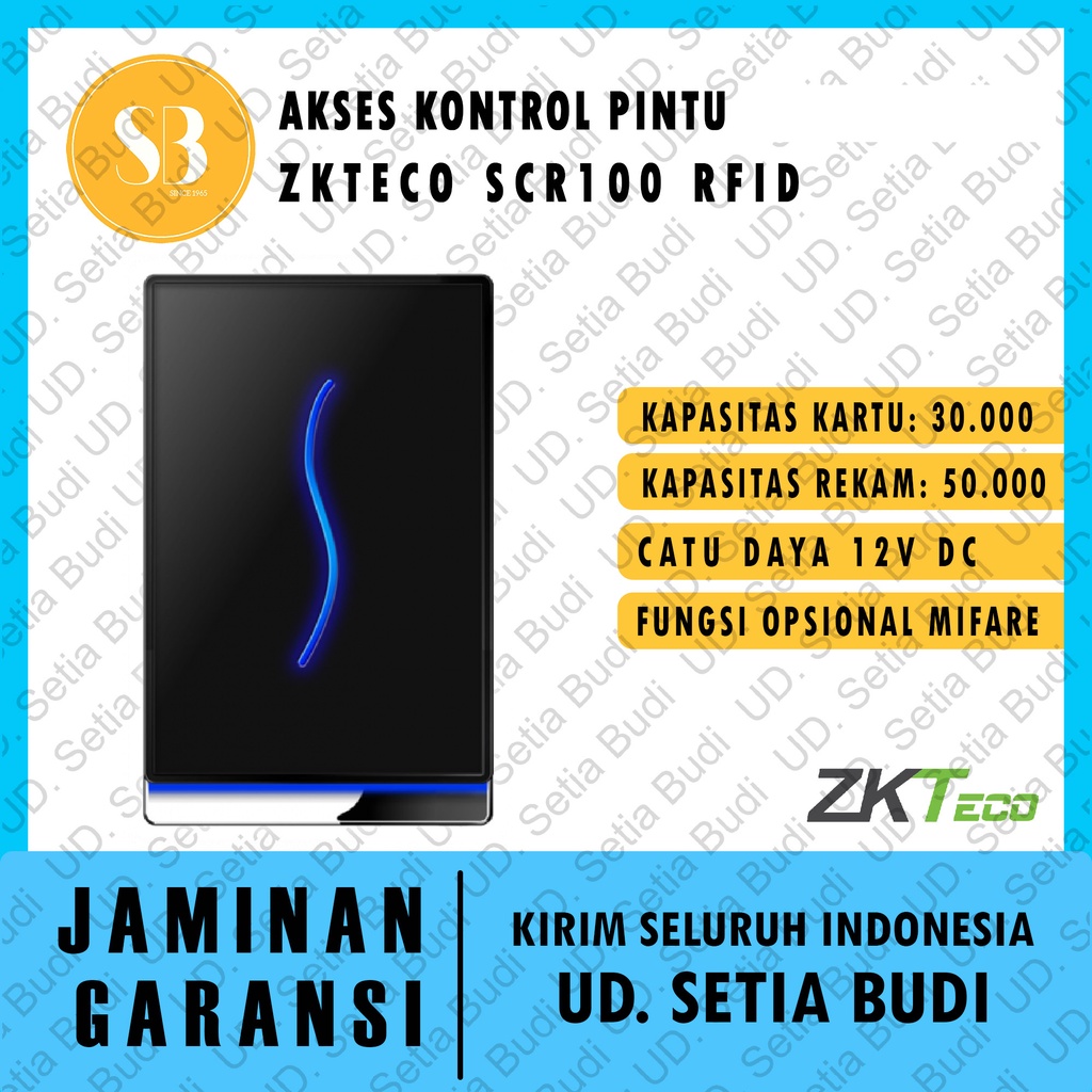 Jual ZKTECO SCR100 Akses Kontrol Pintu RFID SCR 100 | Shopee Indonesia