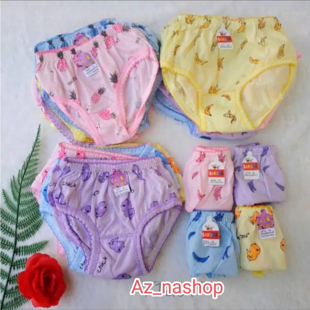 Jual 6 PCS CELANA DALAM ANAK PEREMPUAN MOTIF LUCU/CELANA DALAM ANAK ...