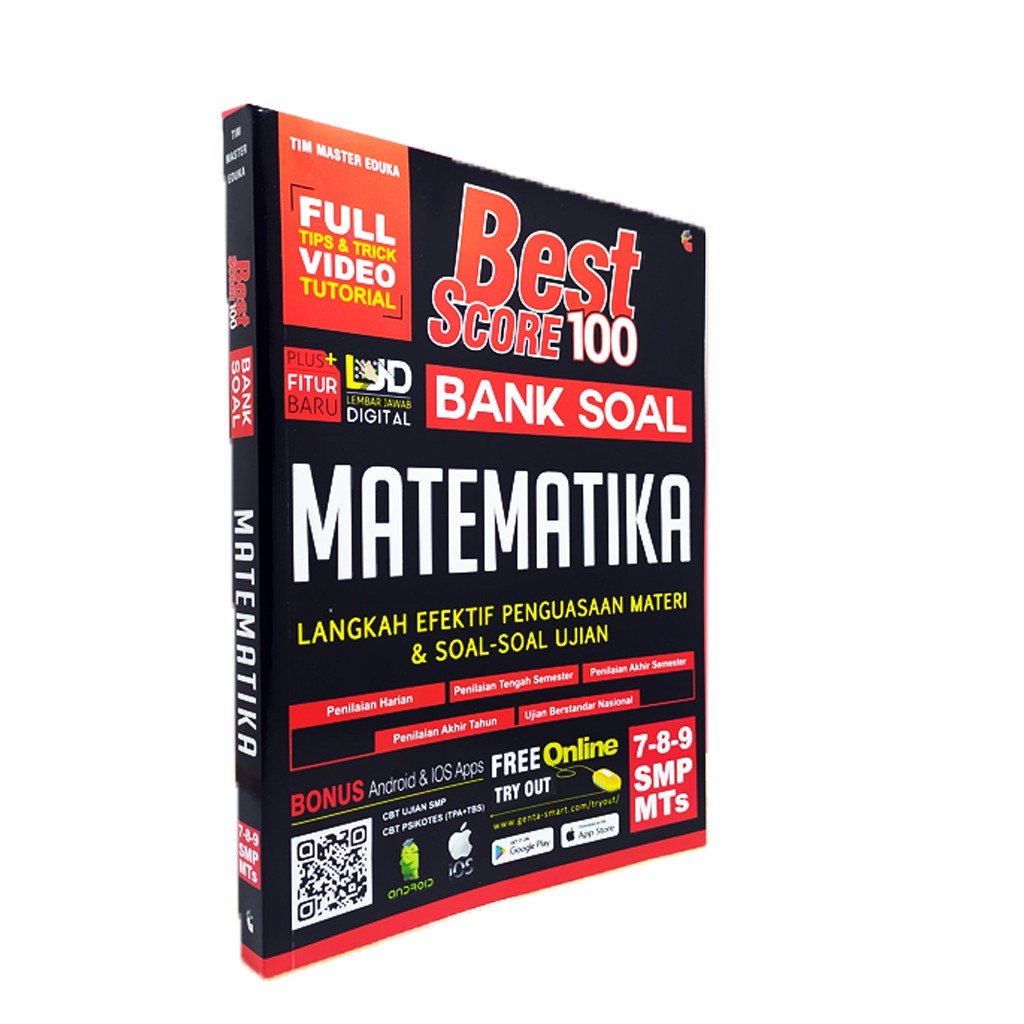 Jual BUKU BEST SCORE 100 BANK SOAL MATEMATIKA SMP/MTS 7-8-9 | Shopee ...