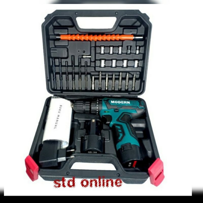 Jual M15 mesin bor cas baterai bor cordless impact modern MESIN BOR ...