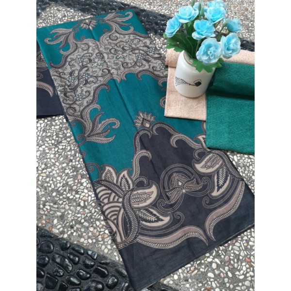 Jual KAIN BATIK WARNA HIJAU IJO BATIK PRINT TOSCA SERAGAM BRIDESMAID ...