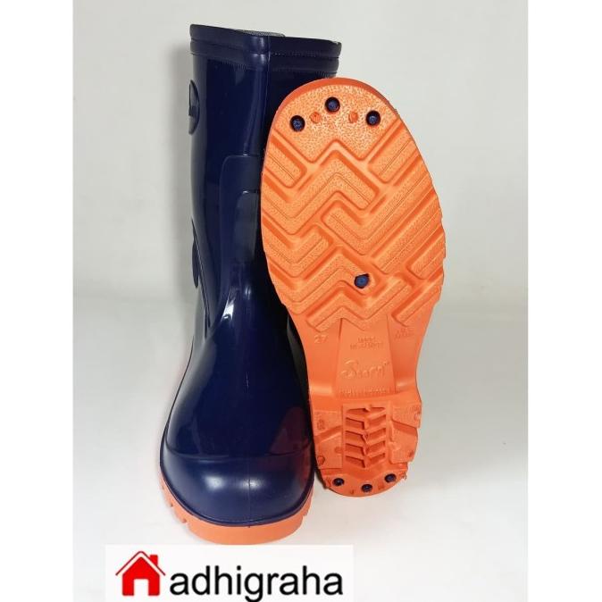 Jual Sepatu Proyek Pendek 27 (41-43) Biru Orange Steffi | Shopee Indonesia