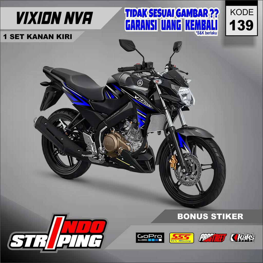 Jual Stiker Motor - Striping Variasi Yamaha New Vixion Advance V-ixion NVA Semi Full Body desain ...