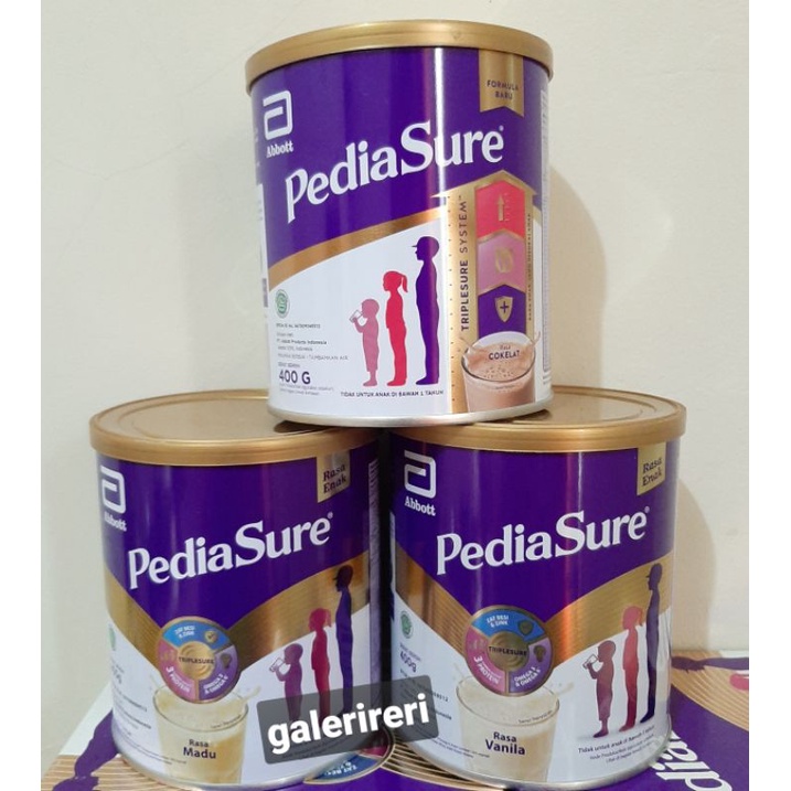 Jual PEDIASURE TRIPLESURE VANILA/COKLAT/MADU400gr | Shopee Indonesia