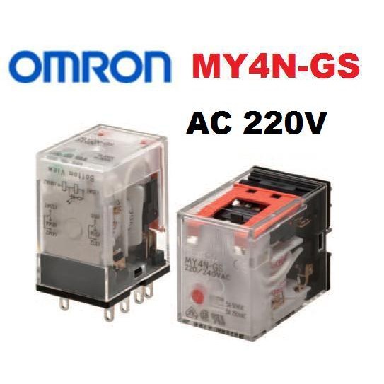 Jual Relay Omron MY4N-GS 220VAC 14 Pin 3 Amper high quality | Shopee Indonesia