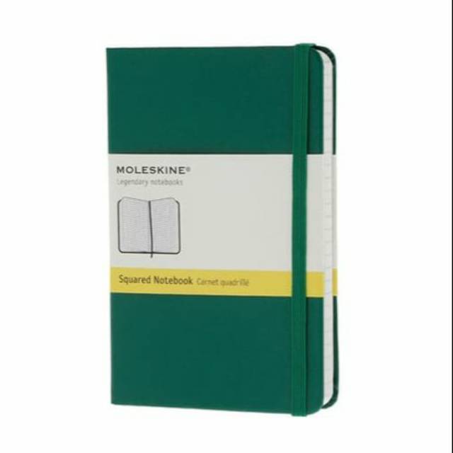 Jual Moleskine Squared Notebook Green pocket size | Shopee Indonesia