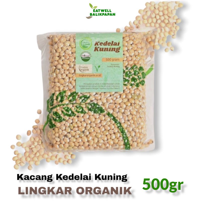 Jual KACANG KEDELAI KUNING ORGANIK 500GR - LINGKAR ORGANIK - KEDELAI ...