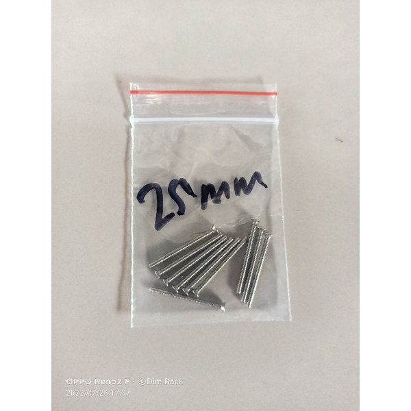 Jual Rep Tamiya Baut Rata 25mm Baud Pipih Baut Countersink Countersunk ...