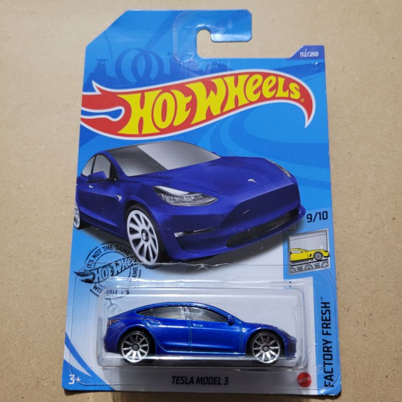 Jual HOT WHEELS TESLA MODEL 3 / FACTORY FRESH [ BLUE ] | Shopee Indonesia