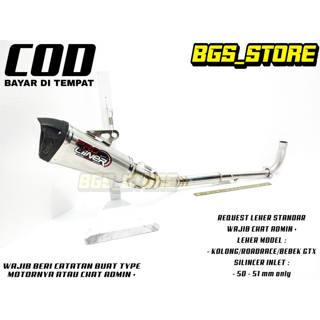 Jual Knalpot PROLINER buat Jupiter Z / Jupiter Z1 / Vega R / Vega ZR / Vega force / kripton ...